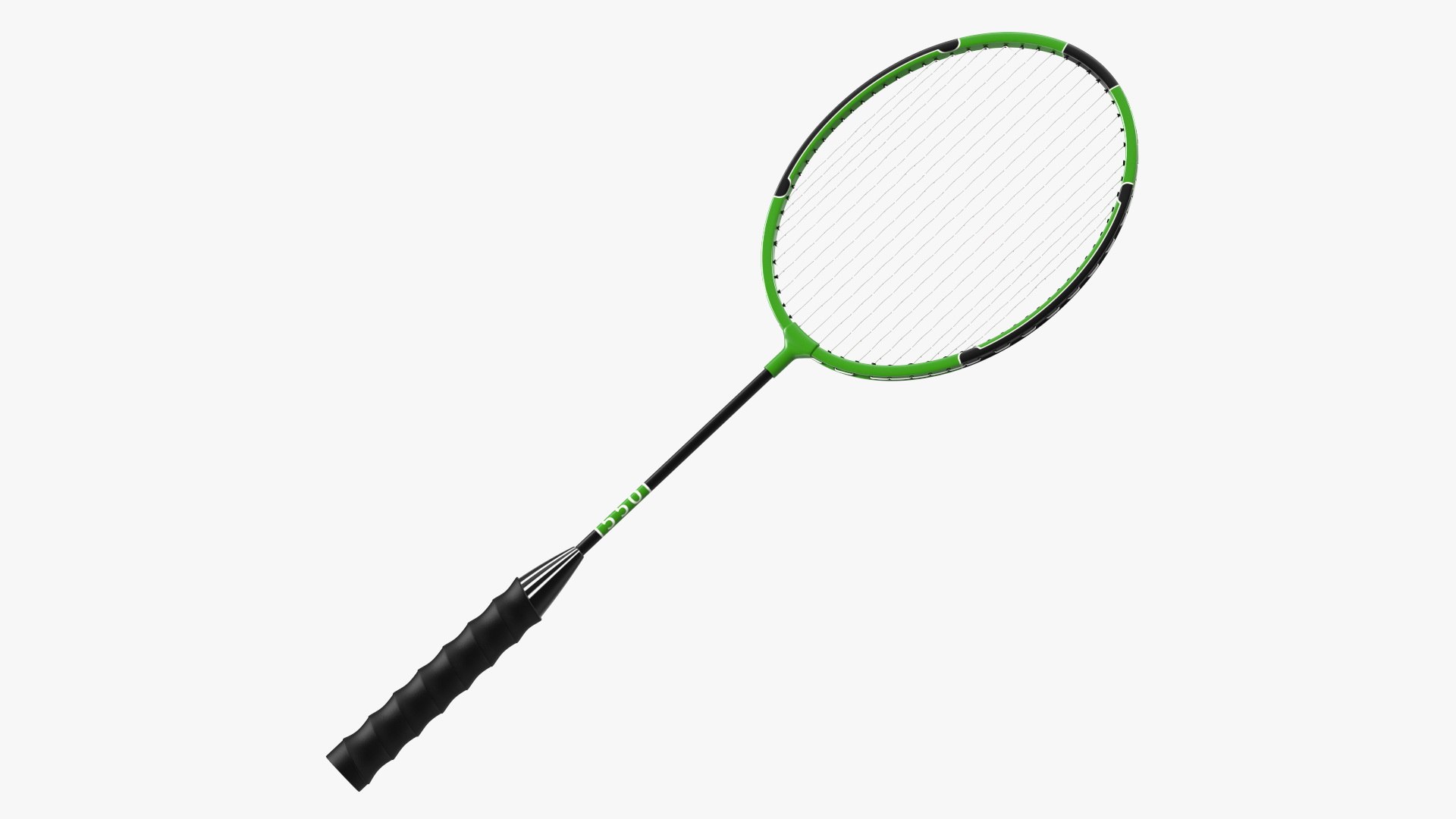 Badminton Racket Green Model - TurboSquid 2146082