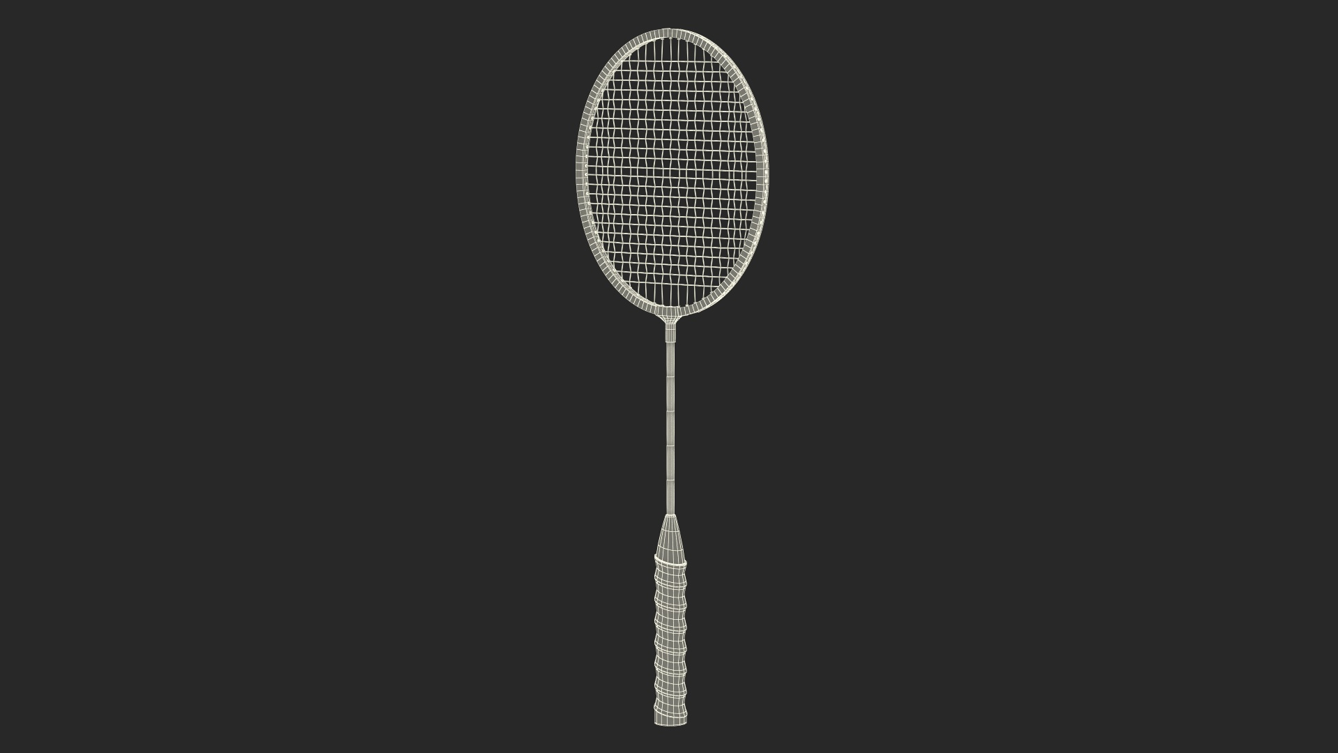 Badminton Racket Green Model - TurboSquid 2146082