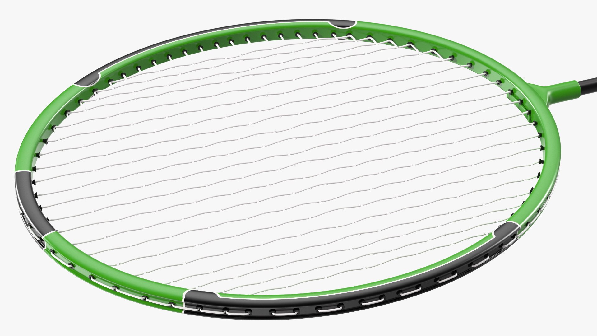 Badminton Racket Green Model - TurboSquid 2146082