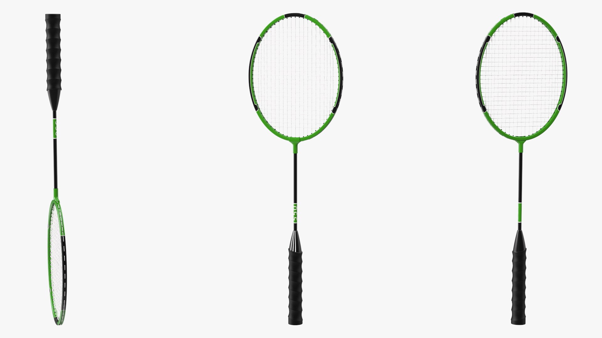 Badminton Racket Green Model - TurboSquid 2146082