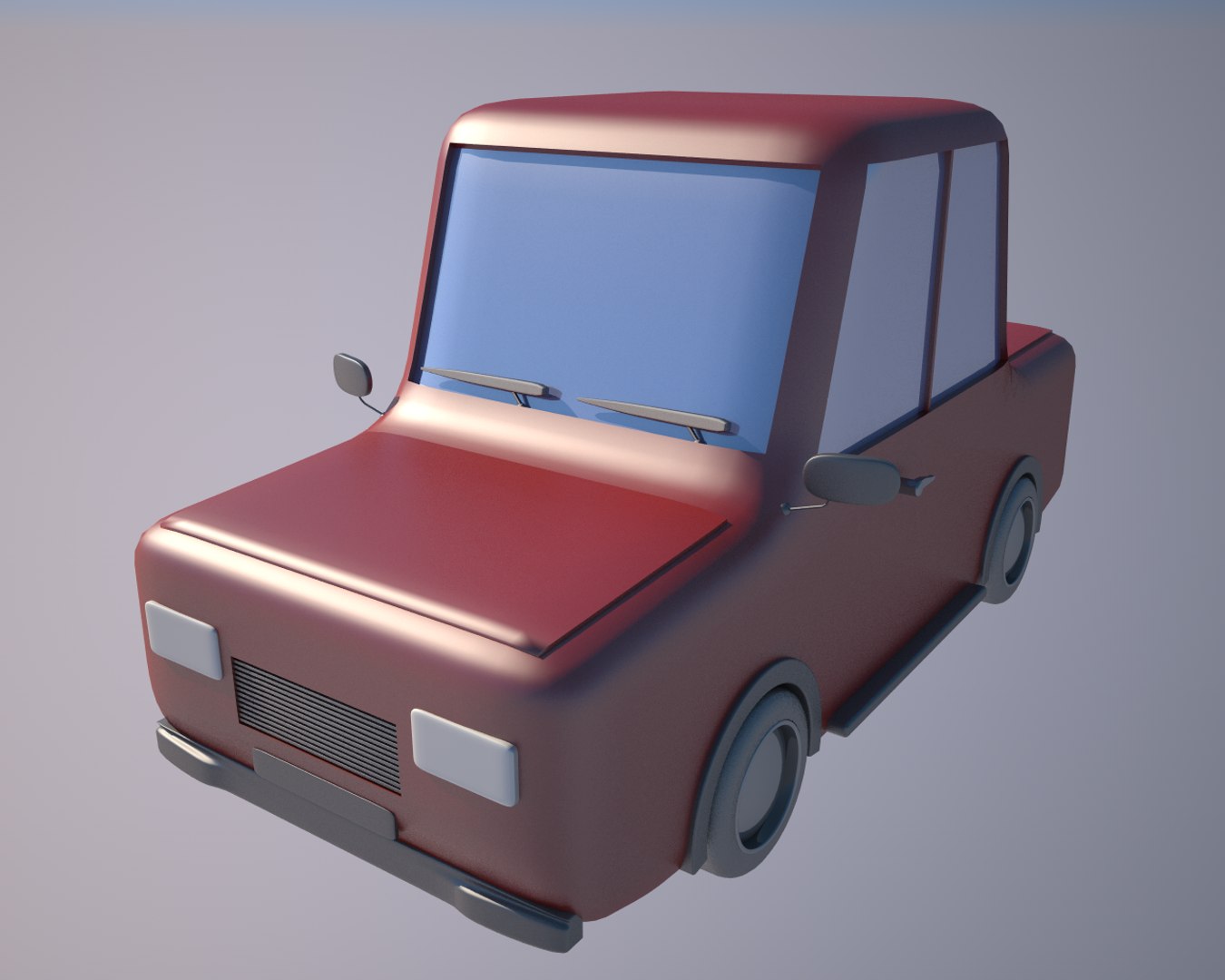cartoon car 3d model