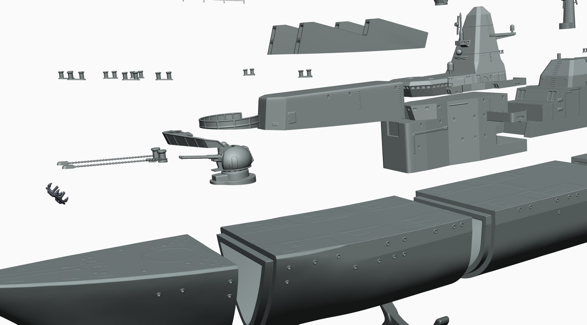 3D Warship Moskva For 3d Print - TurboSquid 2322602