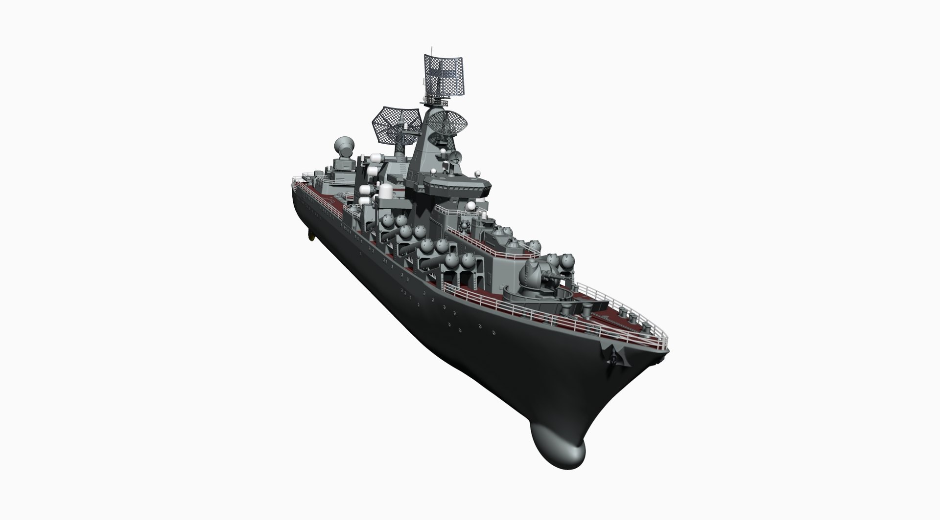 3D Warship Moskva For 3d Print - TurboSquid 2322602
