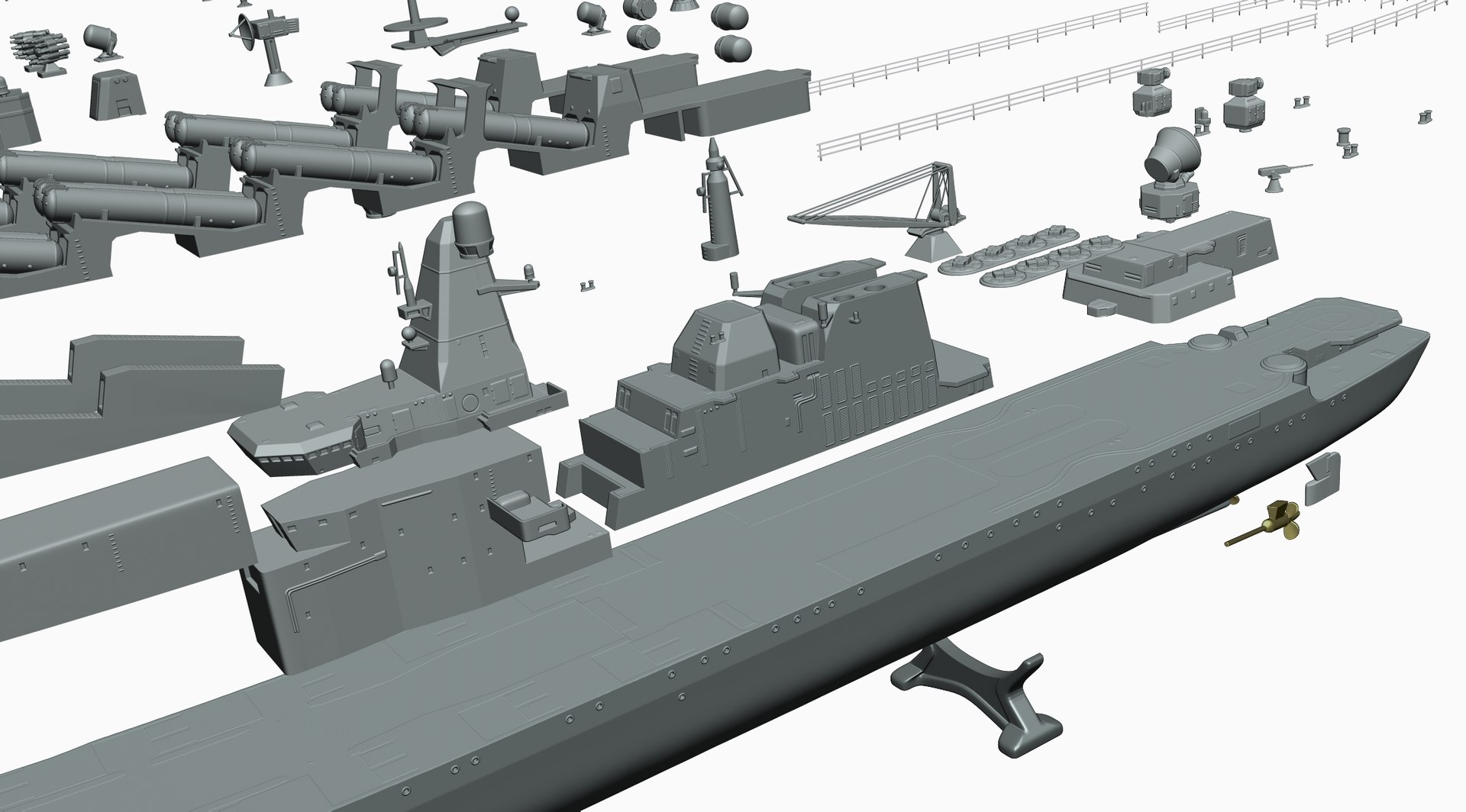 3D Warship Moskva For 3d Print - TurboSquid 2322602