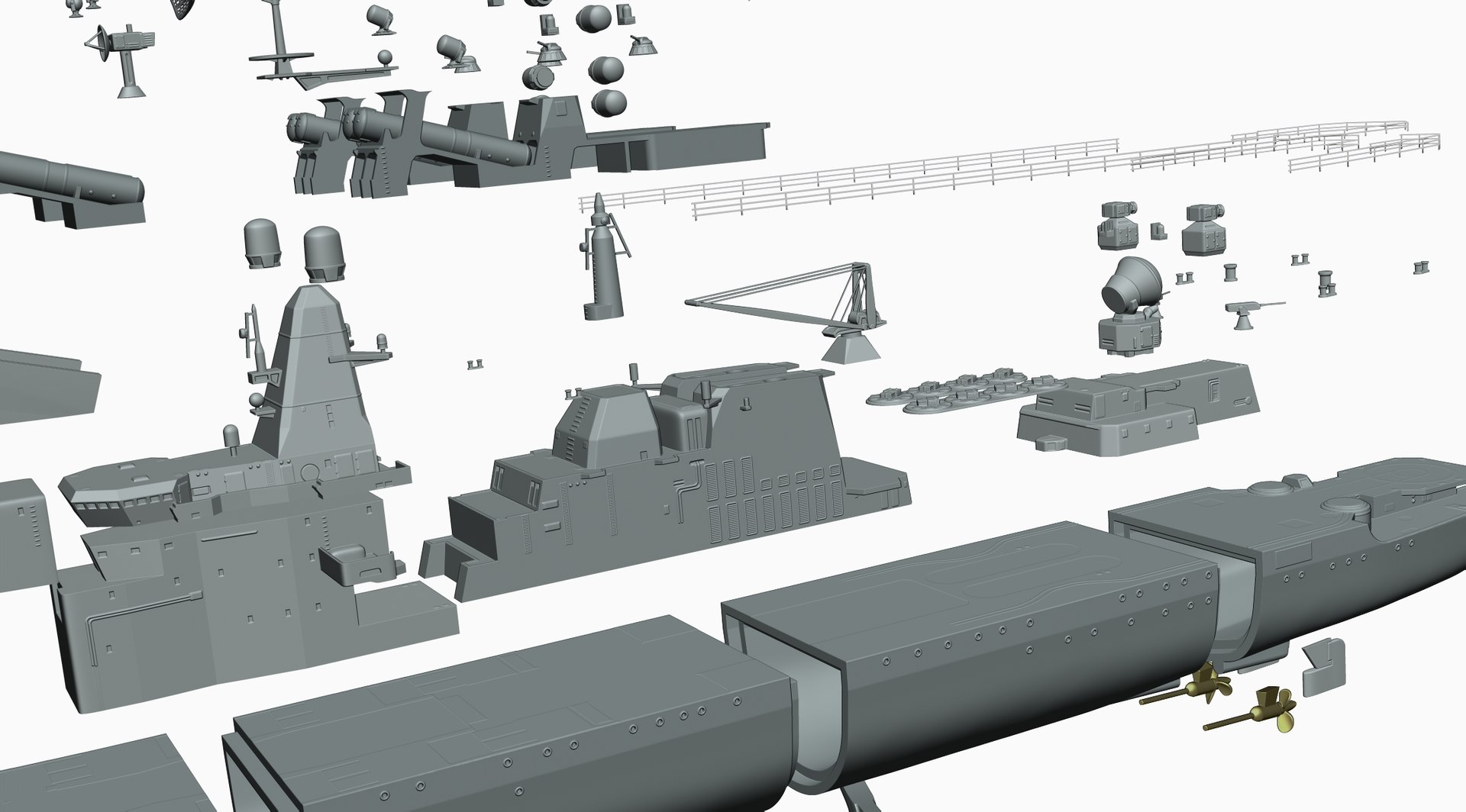3D Warship Moskva For 3d Print - TurboSquid 2322602