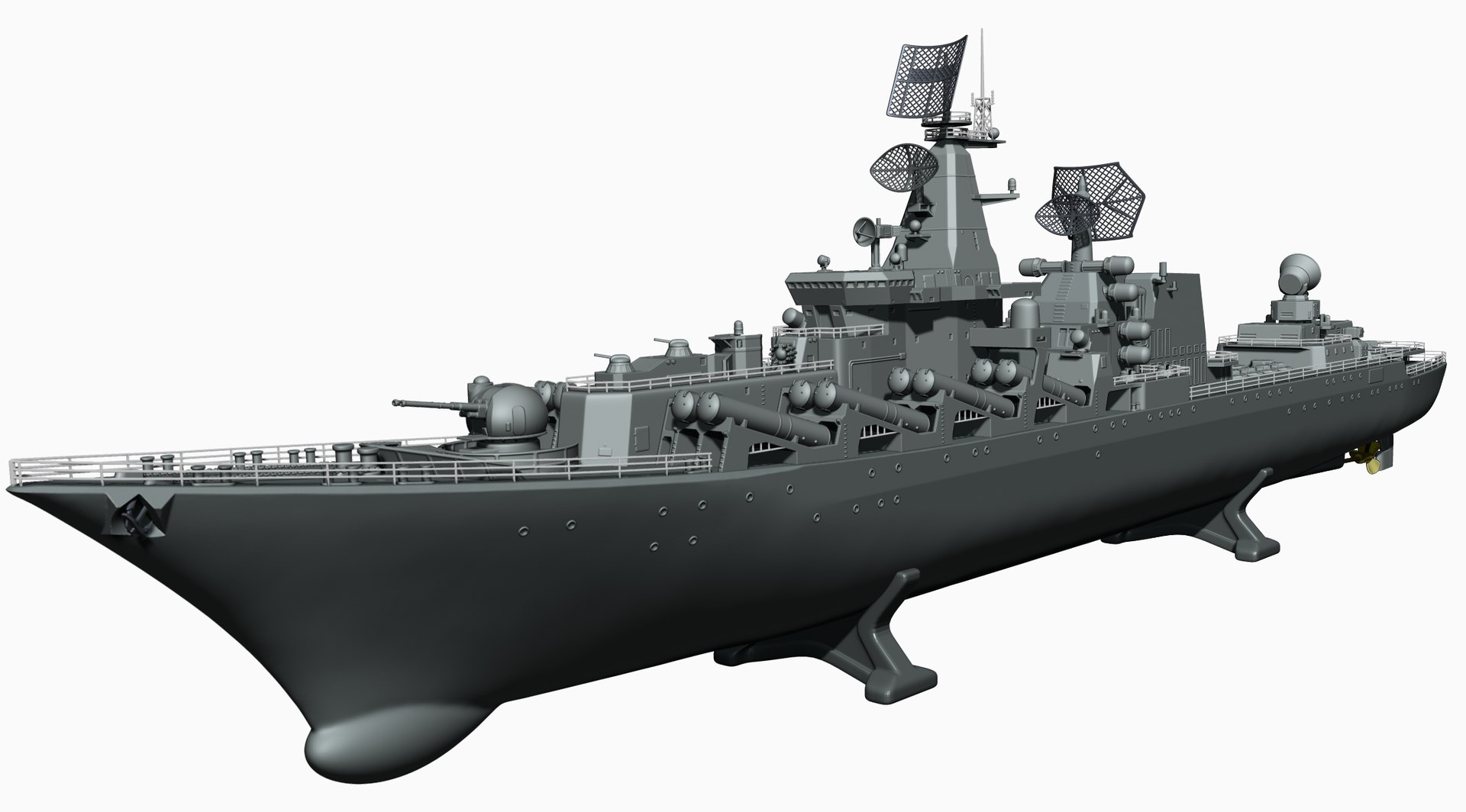 3D Warship Moskva For 3d Print - TurboSquid 2322602