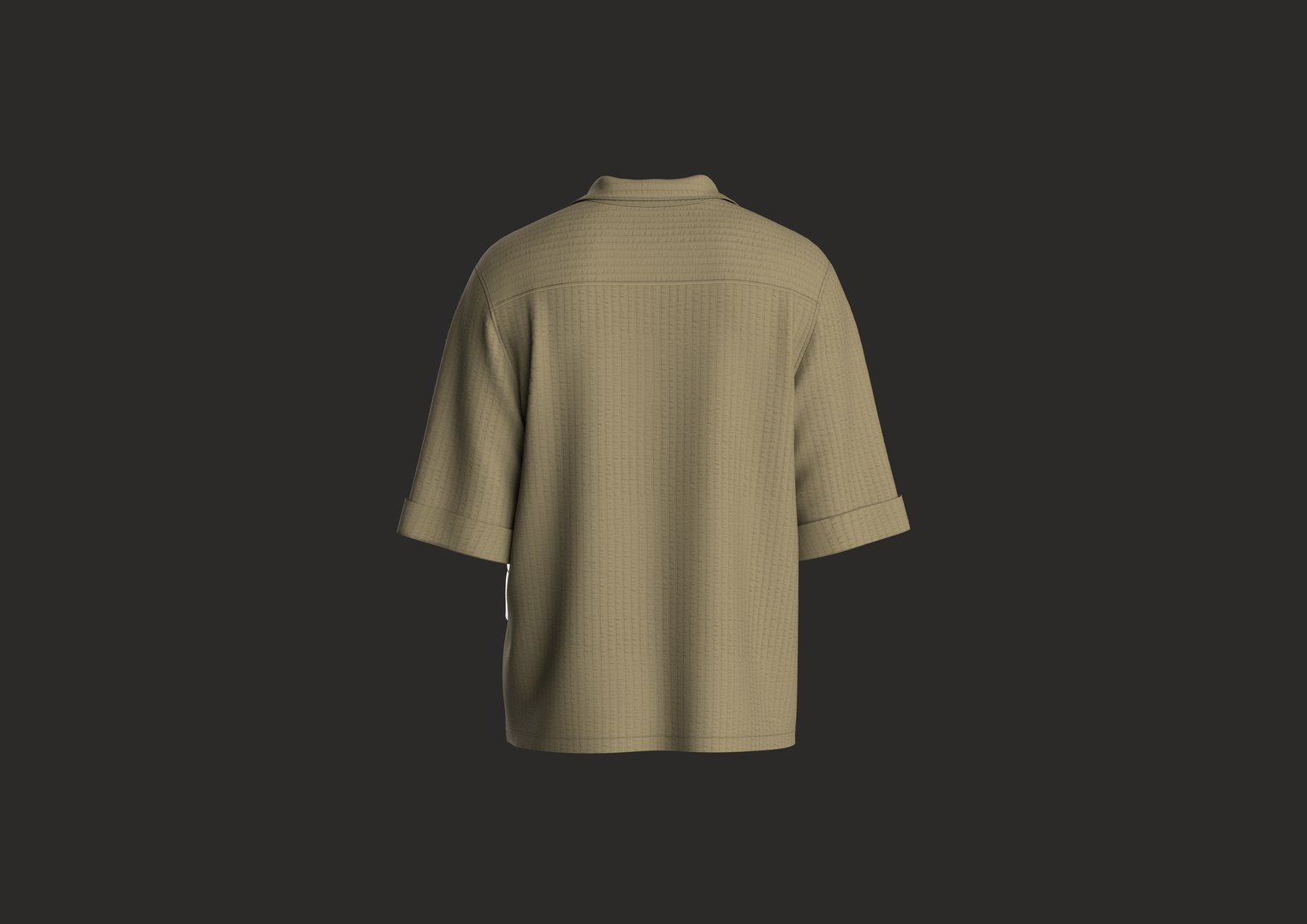 3D Mens Shirt With Texture Fabric With Cut And Sew Details - TurboSquid ...