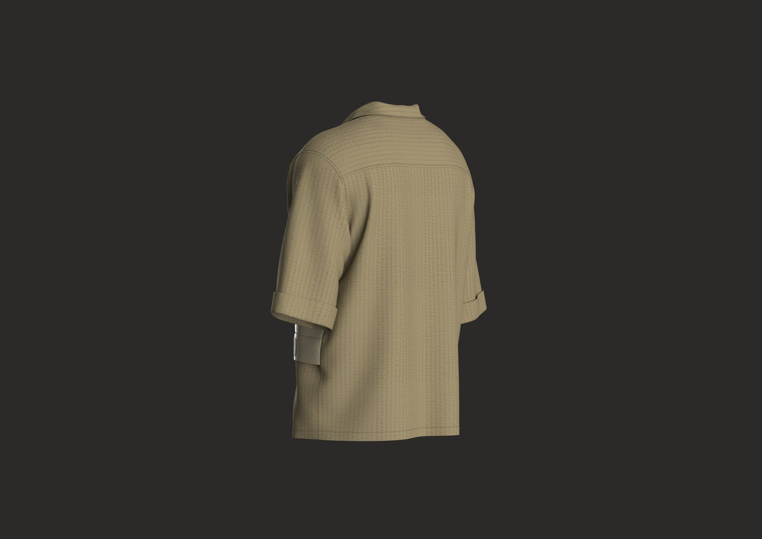 3D Mens Shirt With Texture Fabric With Cut And Sew Details - TurboSquid ...