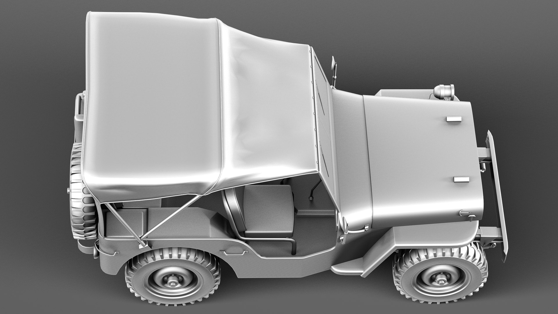 3d Model Jeep Willys