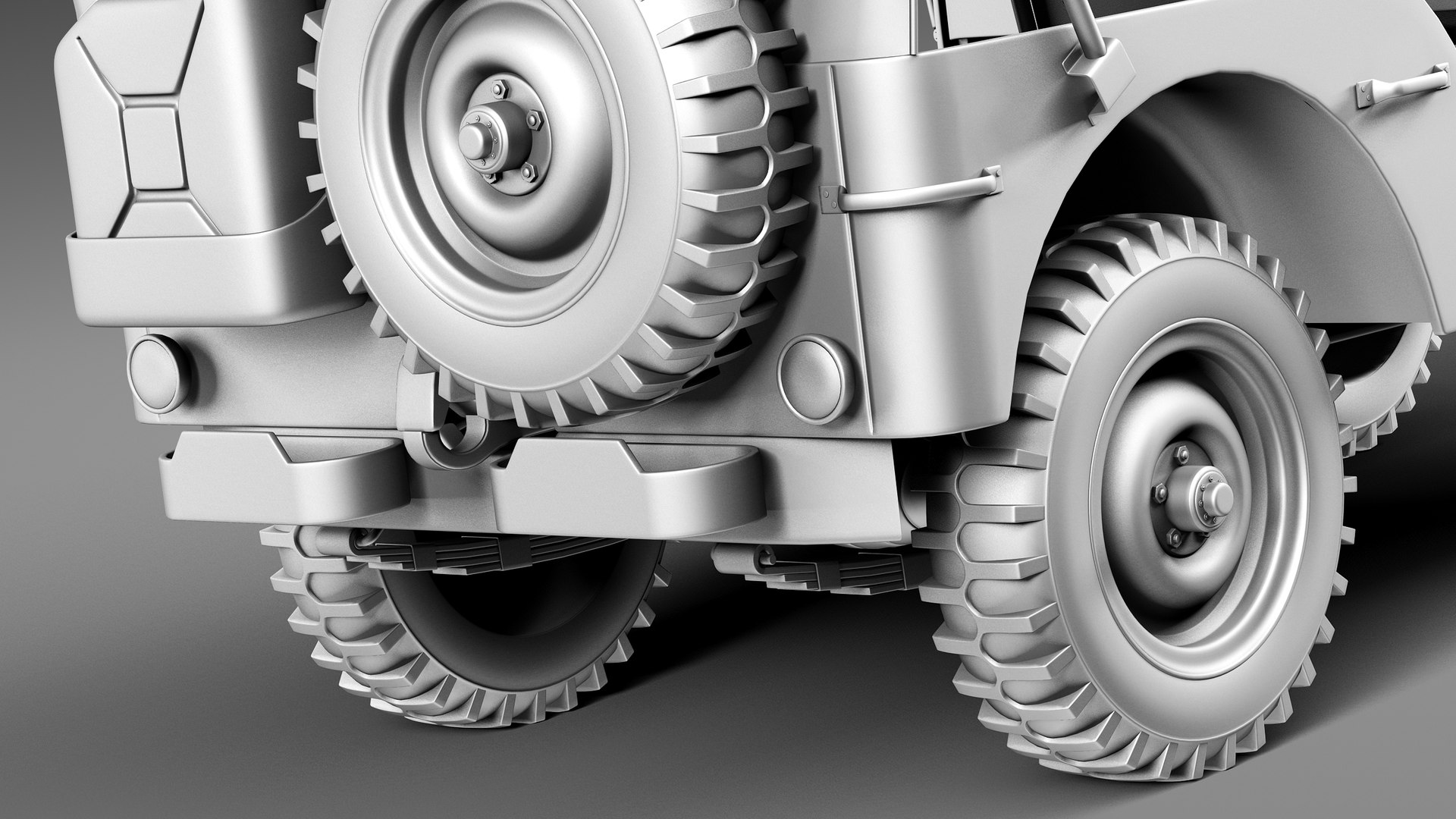 3d Model Jeep Willys