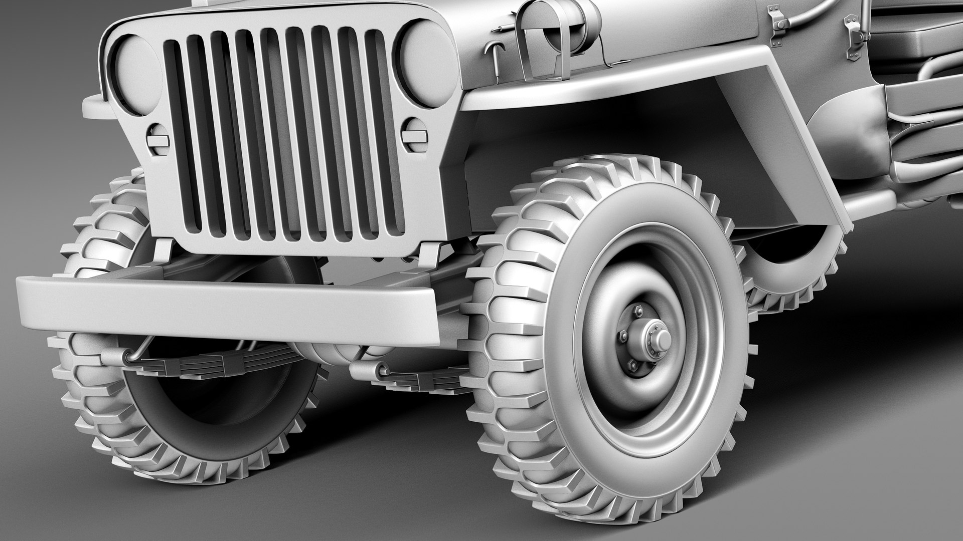 3d Model Jeep Willys