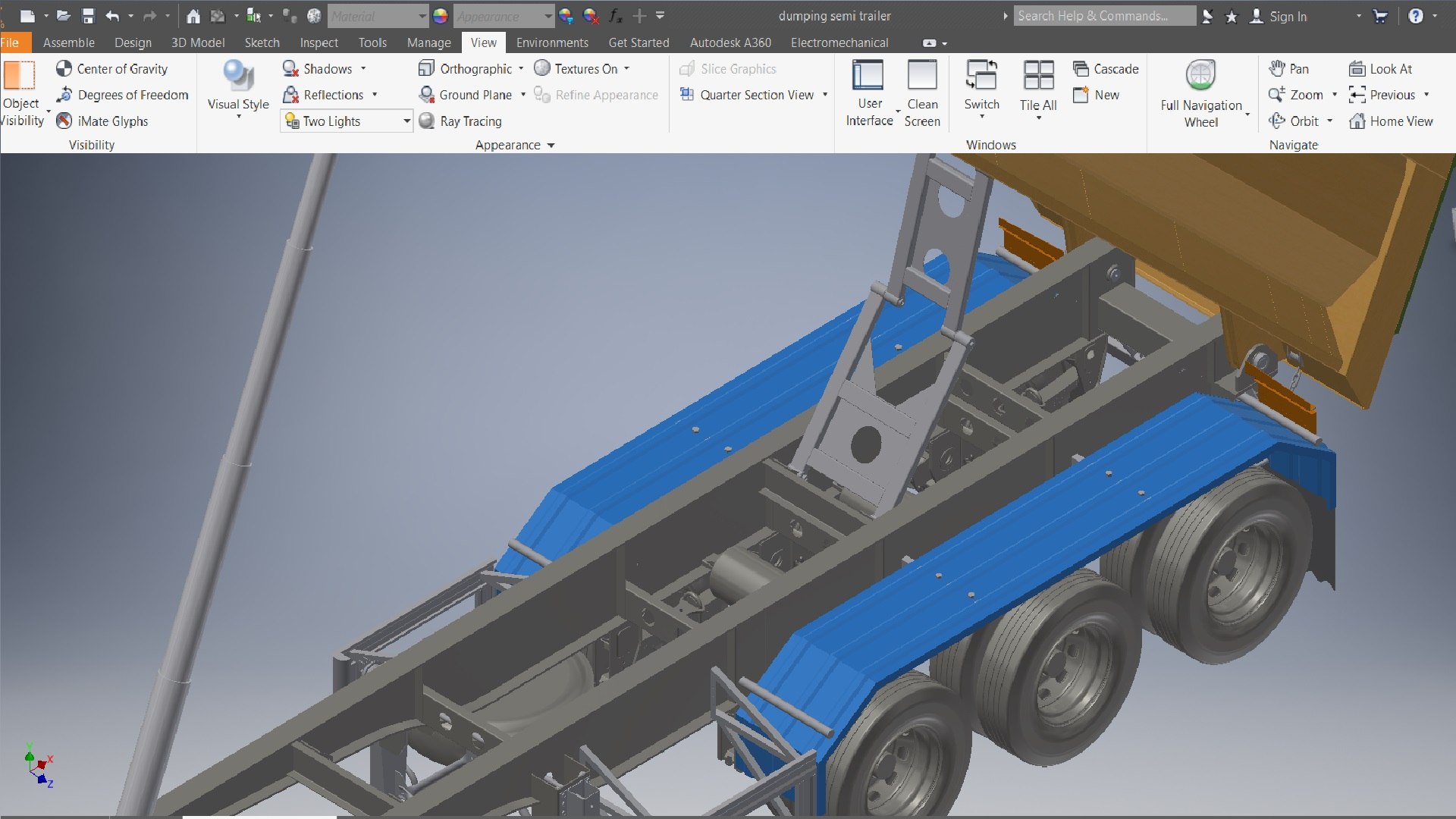 Dumping Semi Trailer Assembly 3D Model - TurboSquid 2226381
