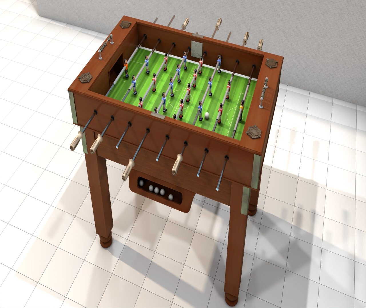 3d model football table