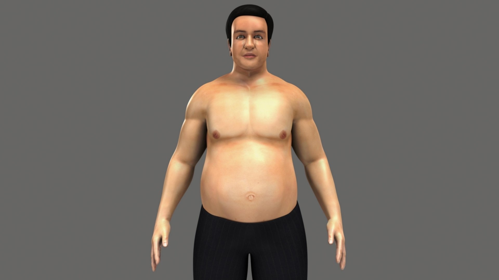 3D Obesity Body Mass - TurboSquid 1261529