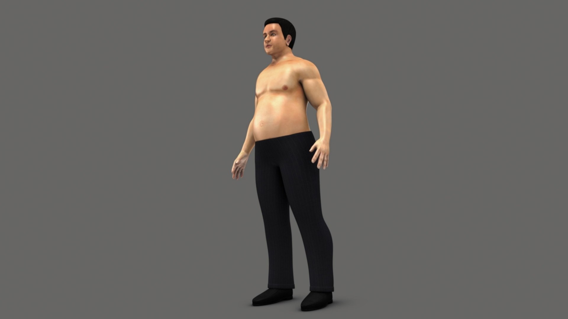 3D Obesity Body Mass - TurboSquid 1261529
