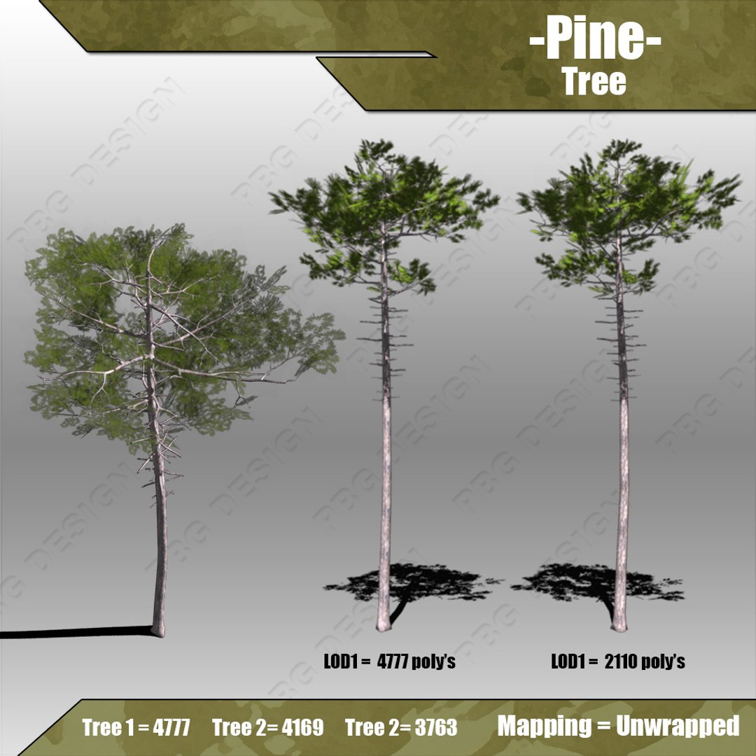 3ds Max Pine Tree