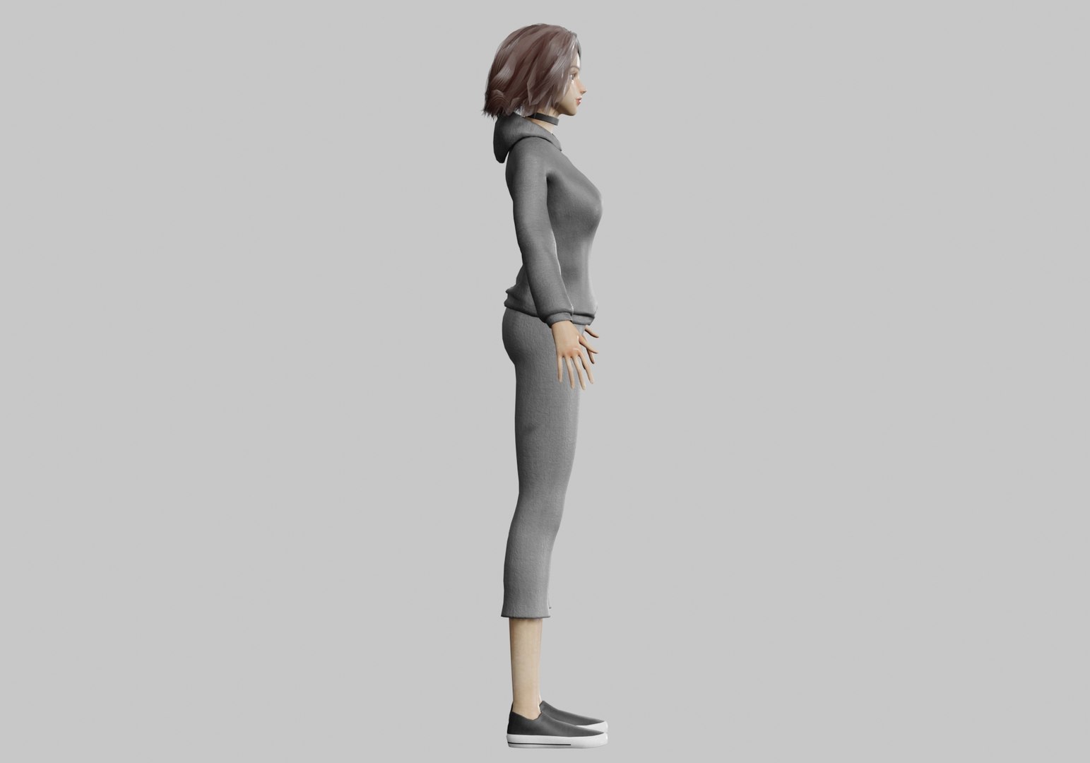 Cute Cool Woman V31818 3D Model - TurboSquid 2278299