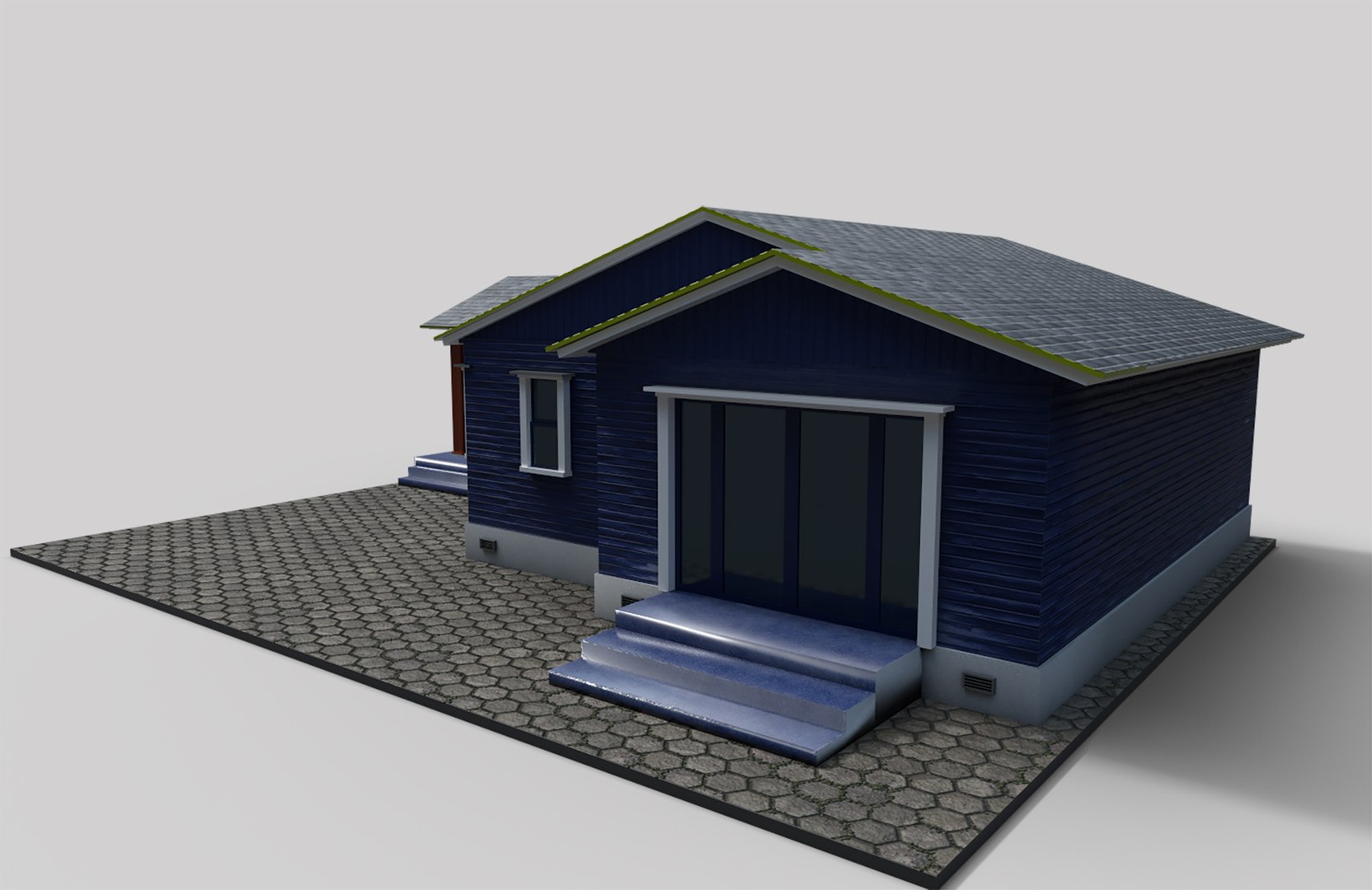 Low-poly House 3D Model 3D model - TurboSquid 1900287