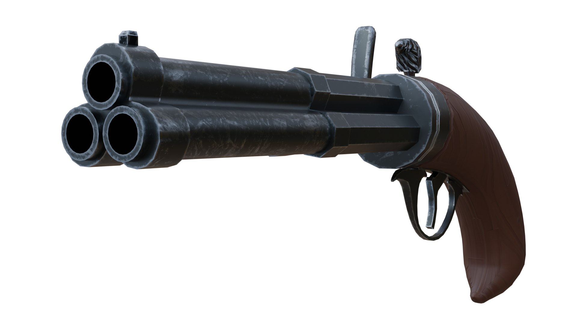 3D Steampunk Pirate Musket Gun - TurboSquid 2399754