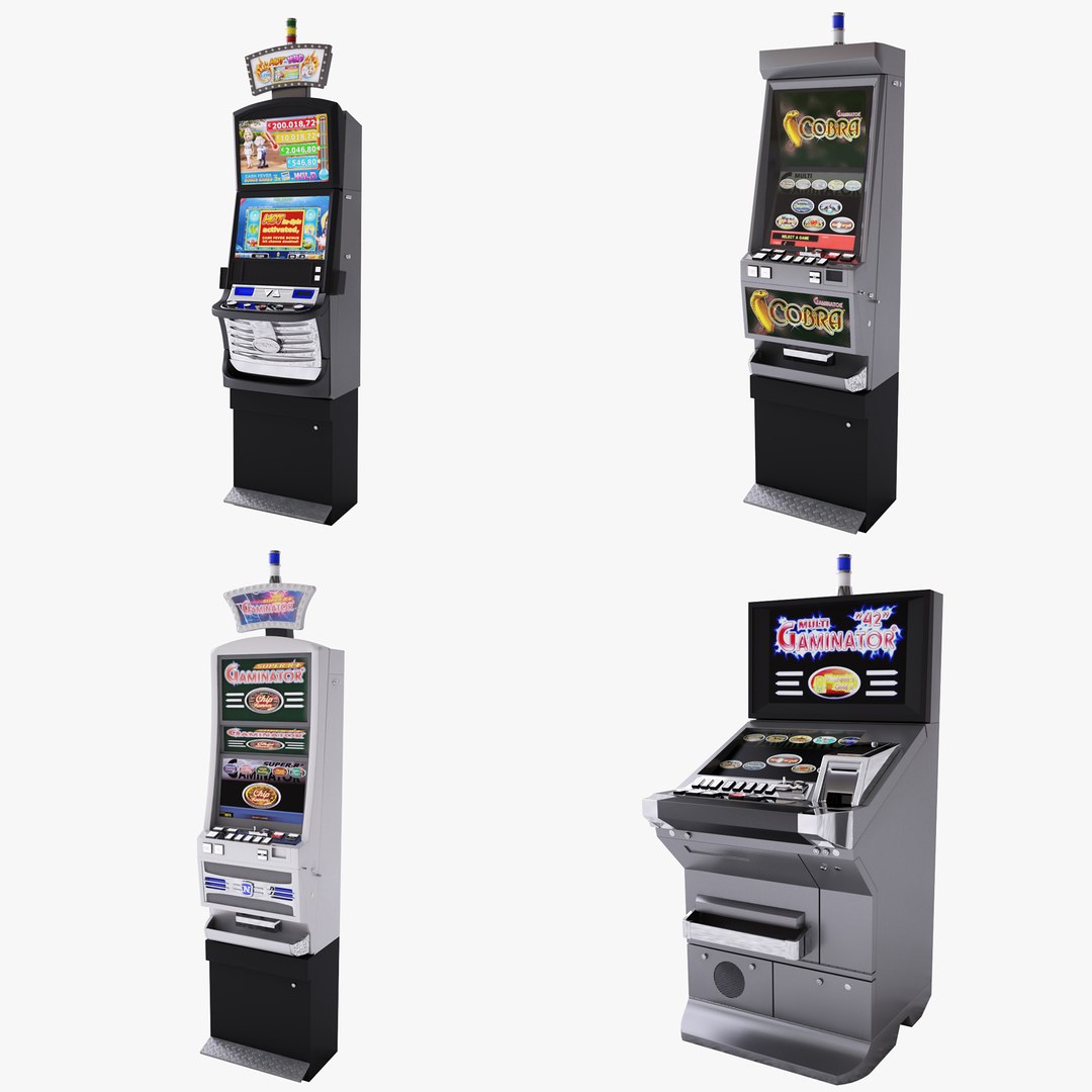Casino Slot Machines Collections 3d Model
