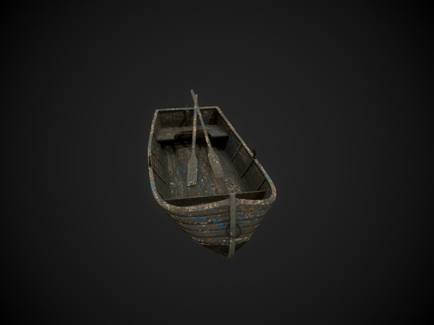 Row boat 3D model - TurboSquid 1548656