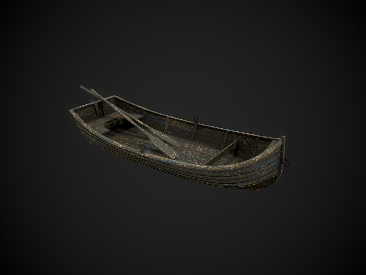 Row boat 3D model - TurboSquid 1548656