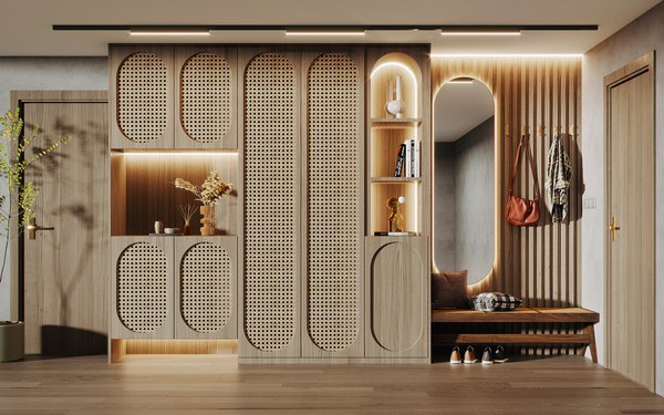 modelo 3d Viento de zapato combinado de puerta silenciosa - TurboSquid ...