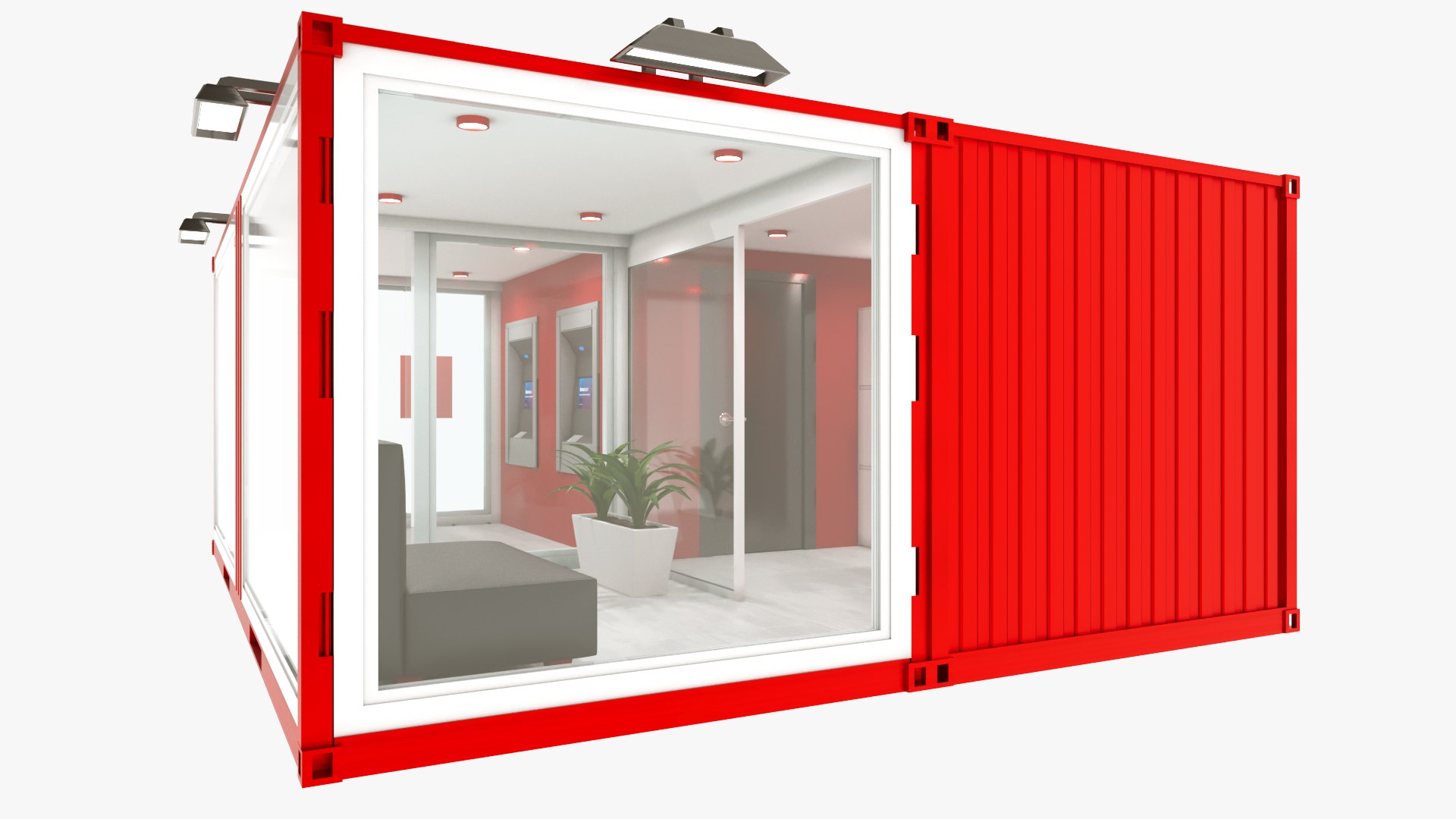 Container Bank 3D - TurboSquid 1503709