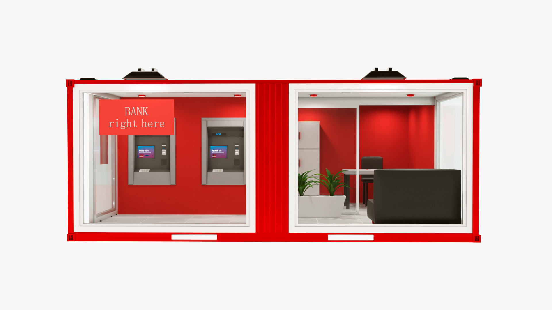 Container Bank 3D - TurboSquid 1503709