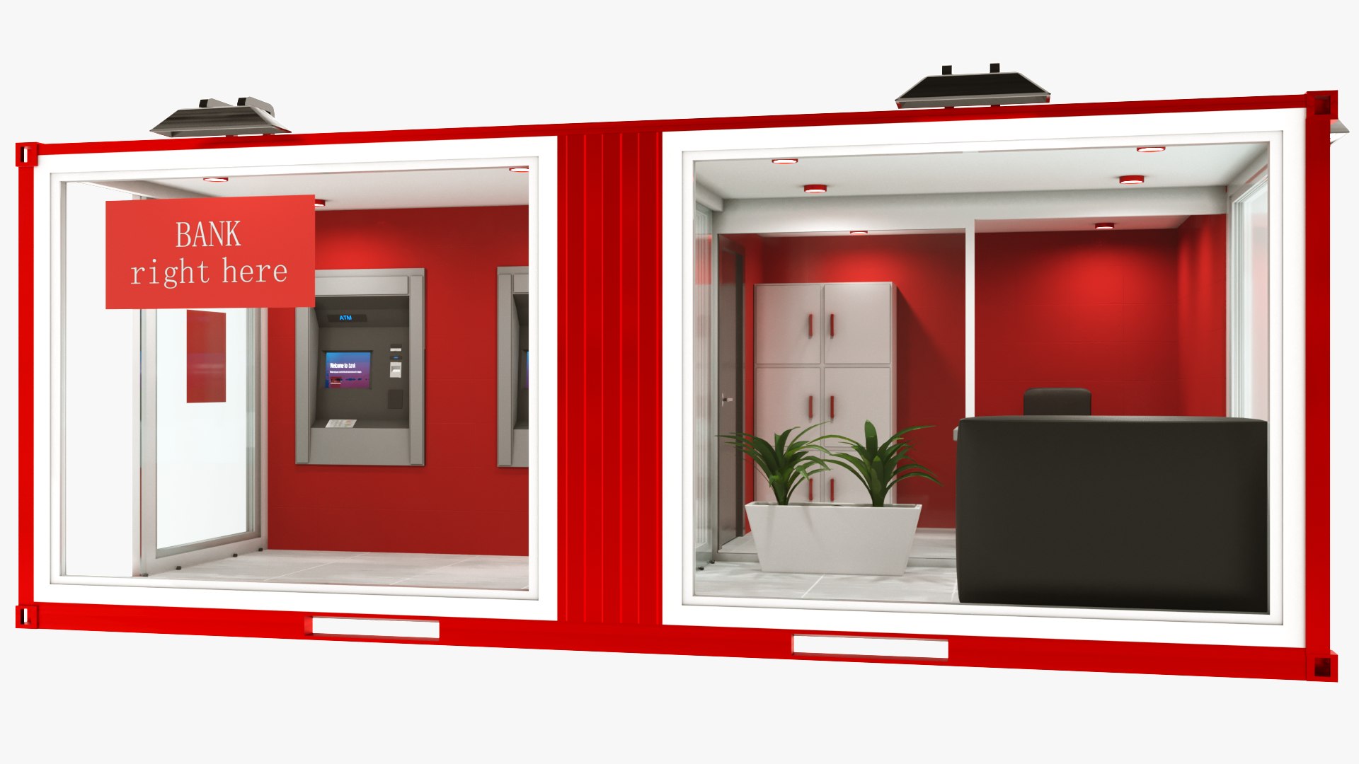 Container Bank 3D - TurboSquid 1503709