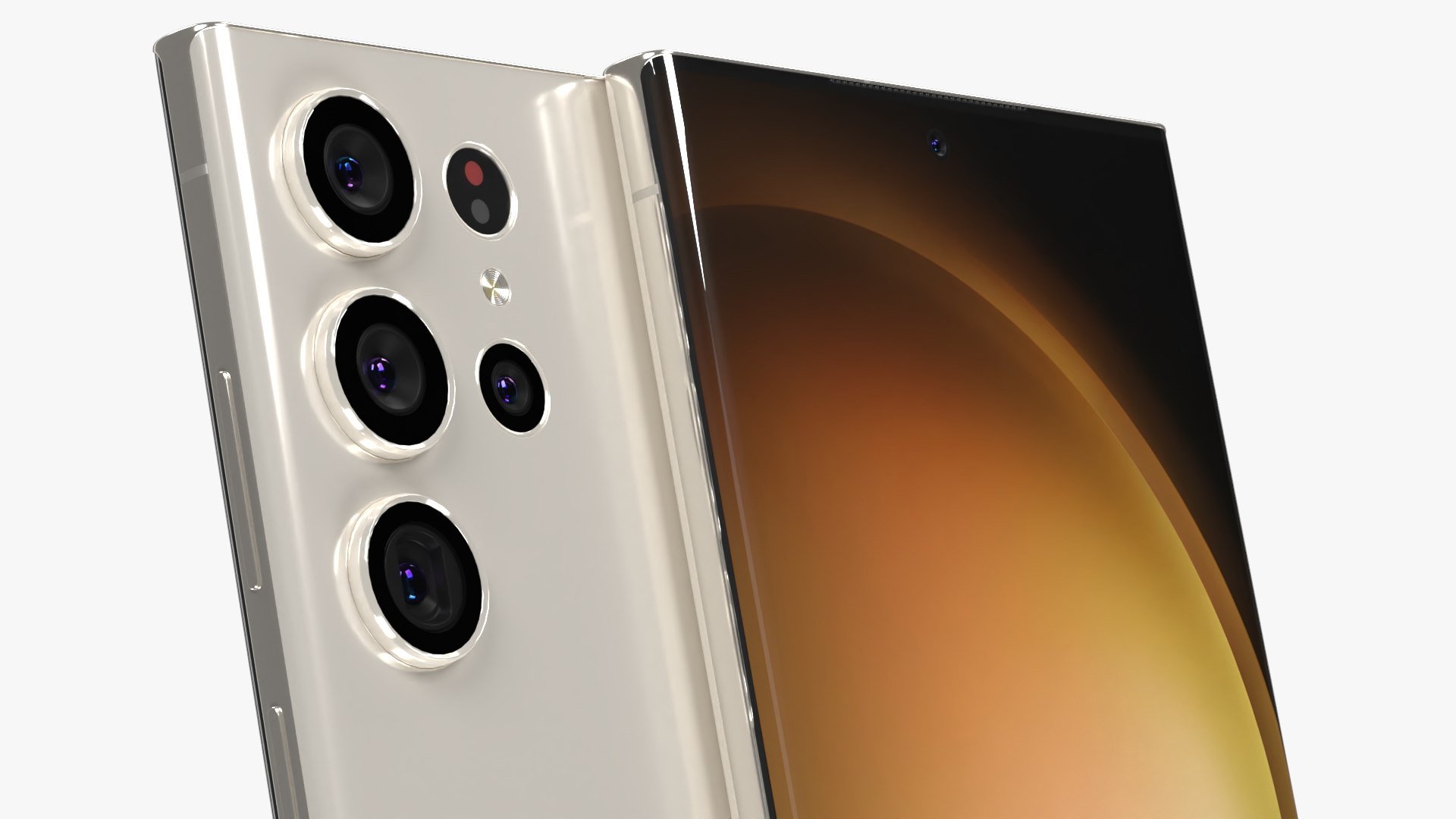 3D Samsung Galaxy S23 Ultra Cream - TurboSquid 2026217