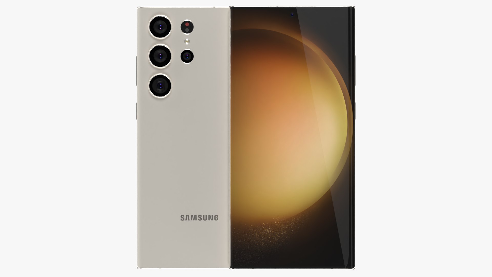 3D Samsung Galaxy S23 Ultra Cream - TurboSquid 2026217