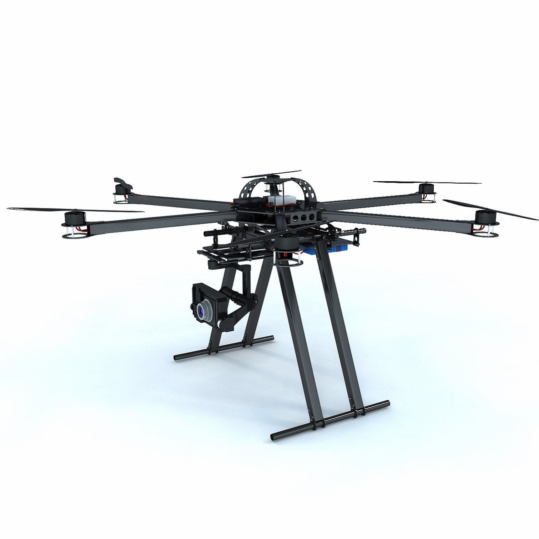 3d Model Hexacopter Drone