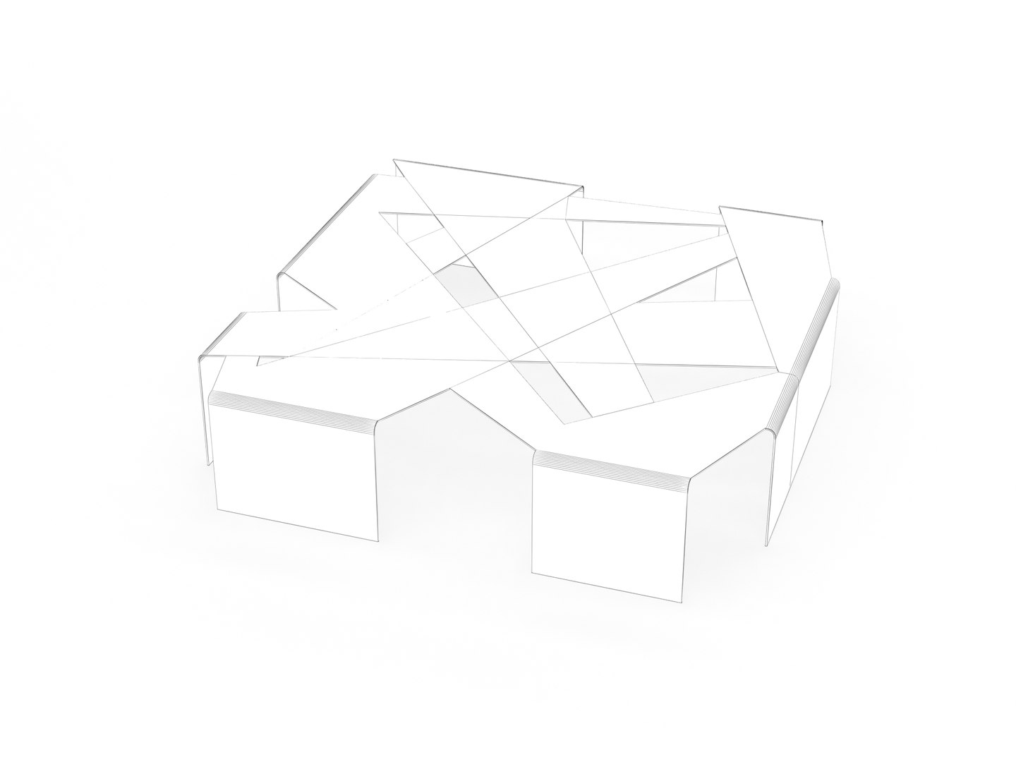 Table Intersection Model - TurboSquid 1529800