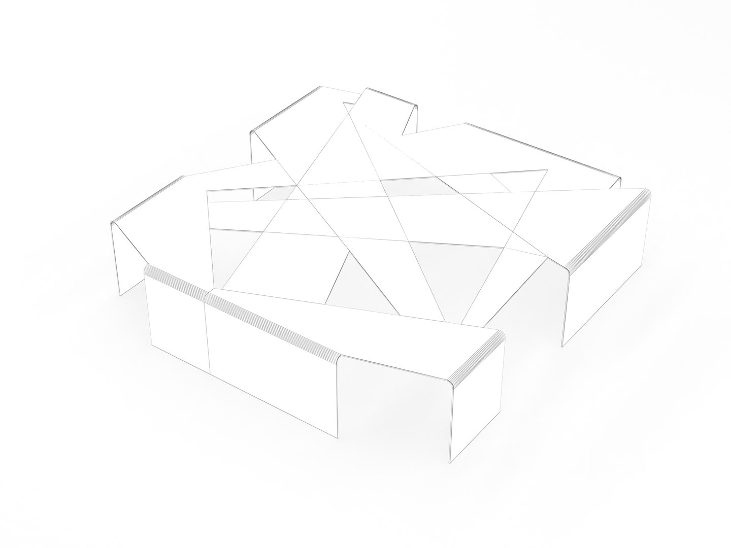 Table Intersection Model - TurboSquid 1529800