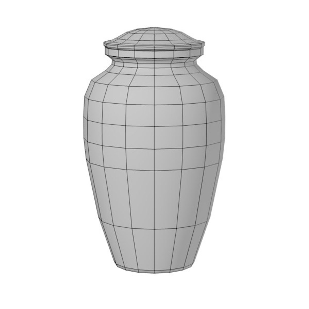 3d funeral urn model