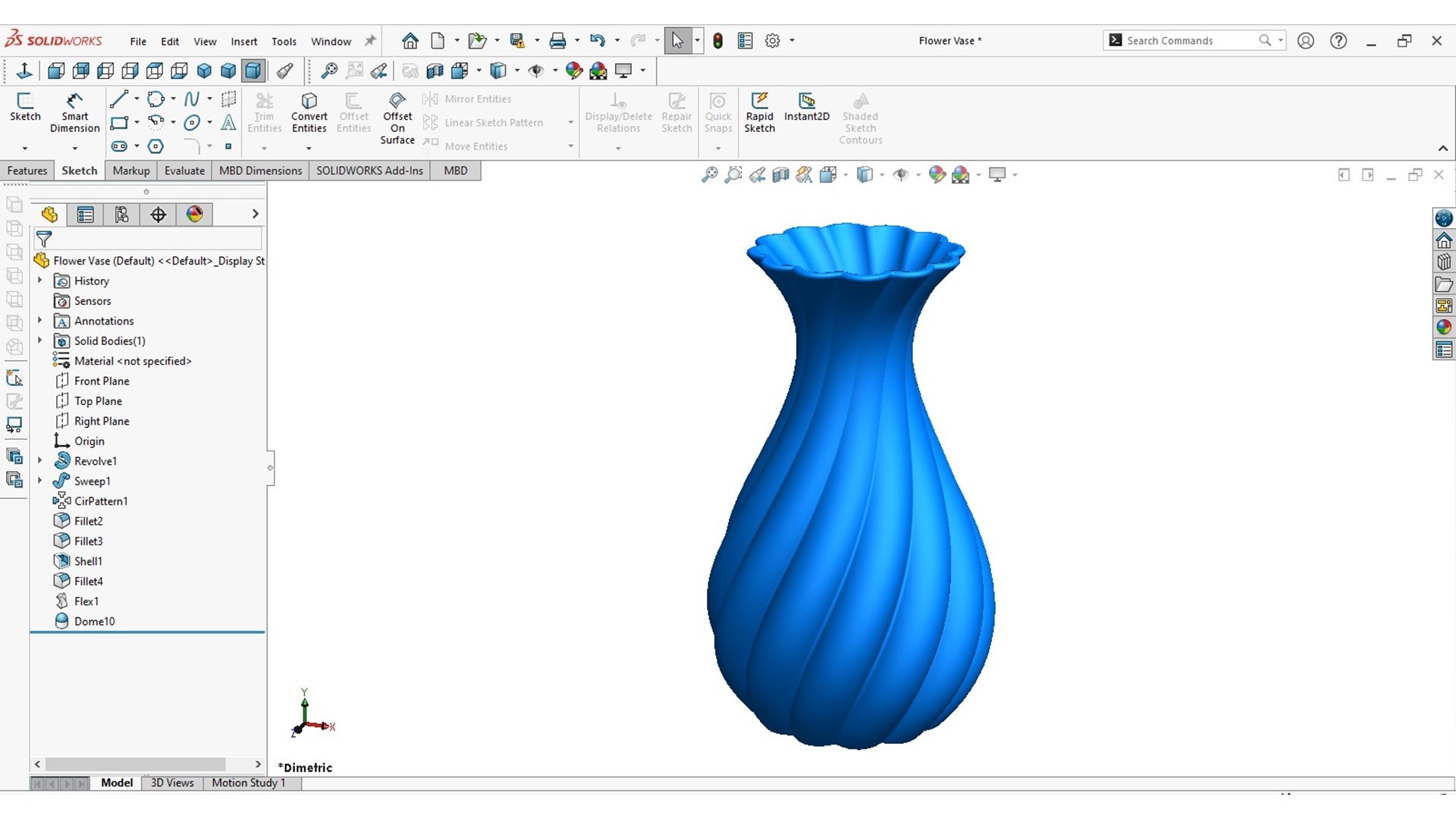 Flower Vase 3D Model - TurboSquid 2098871