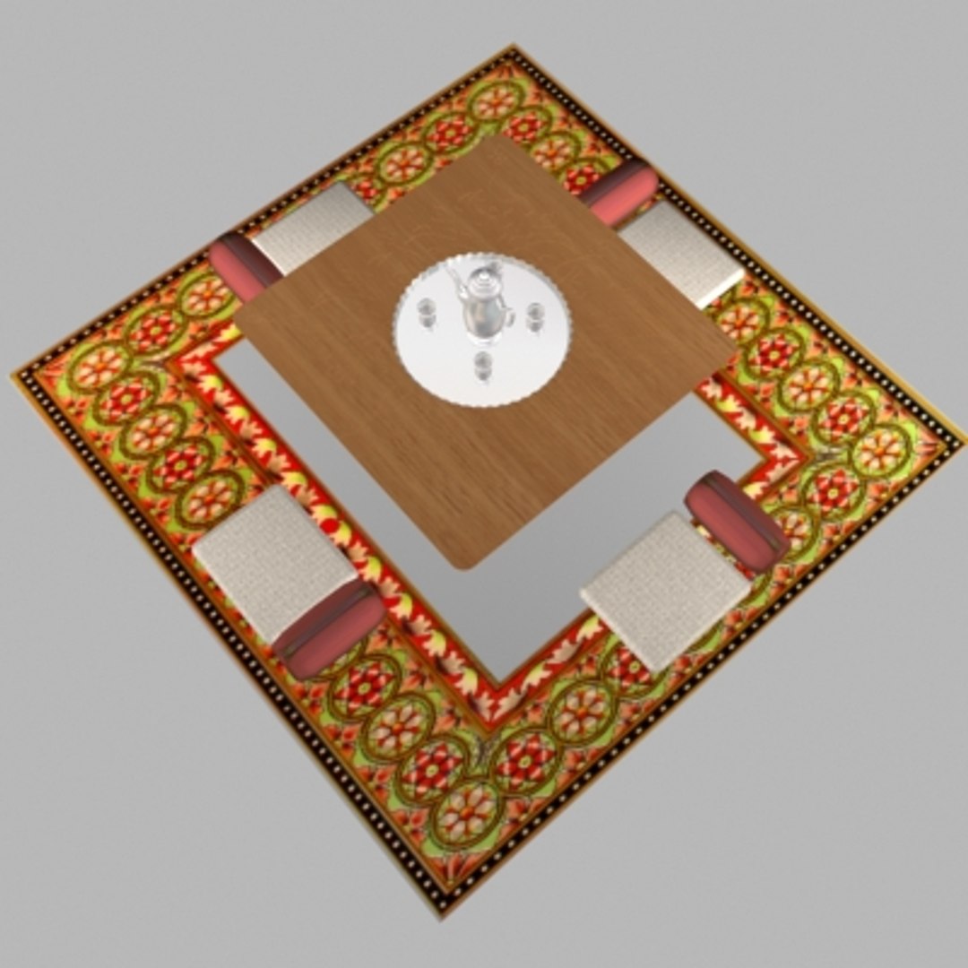 3ds Max Islamic Art Room