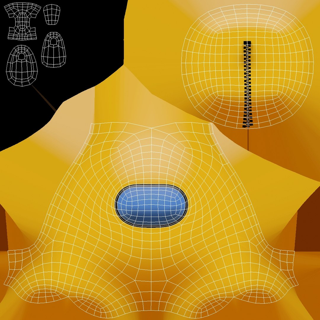 3D Model Yellow Guy Character - TurboSquid 1659381