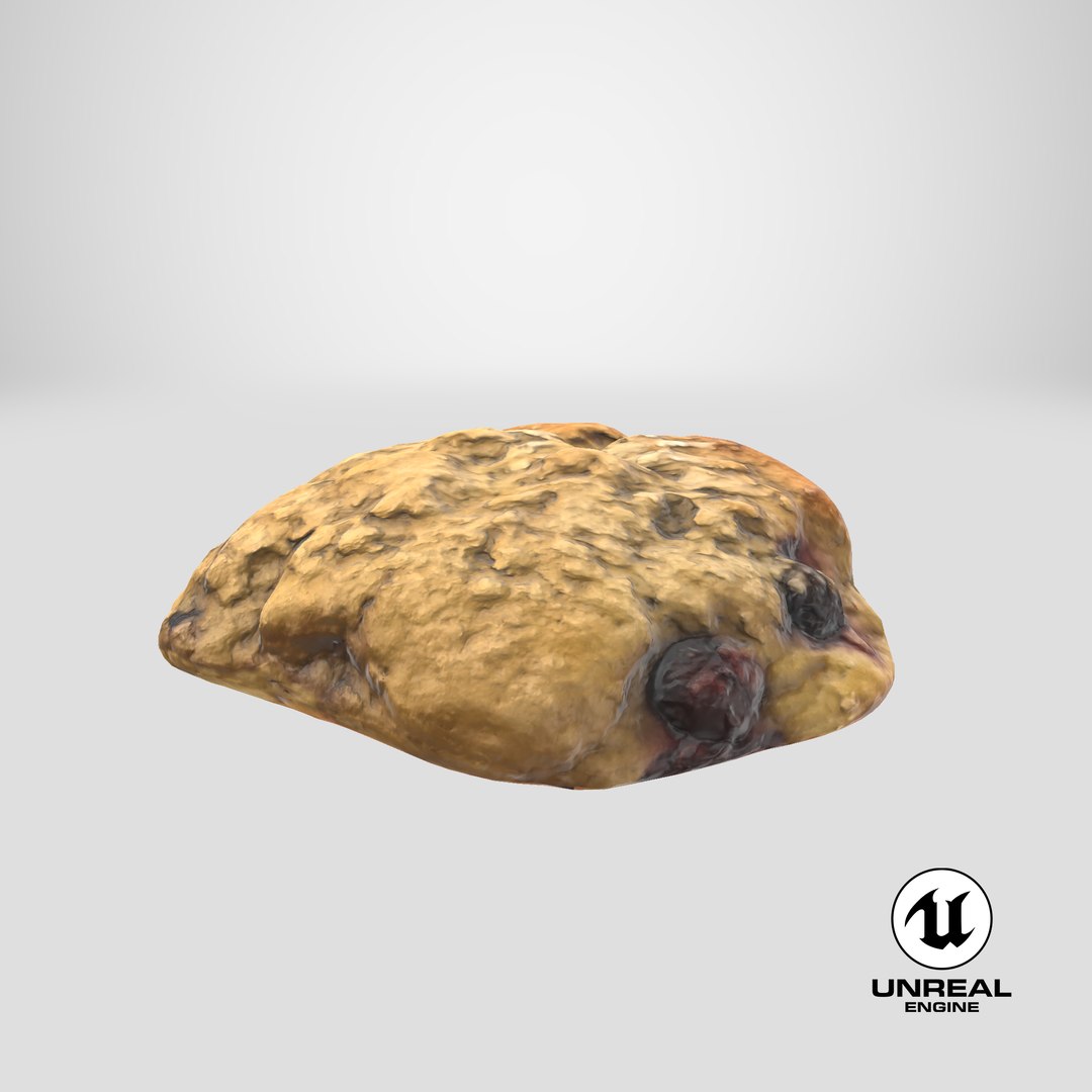 3D Irish Cranberry Scone Model - TurboSquid 1719735