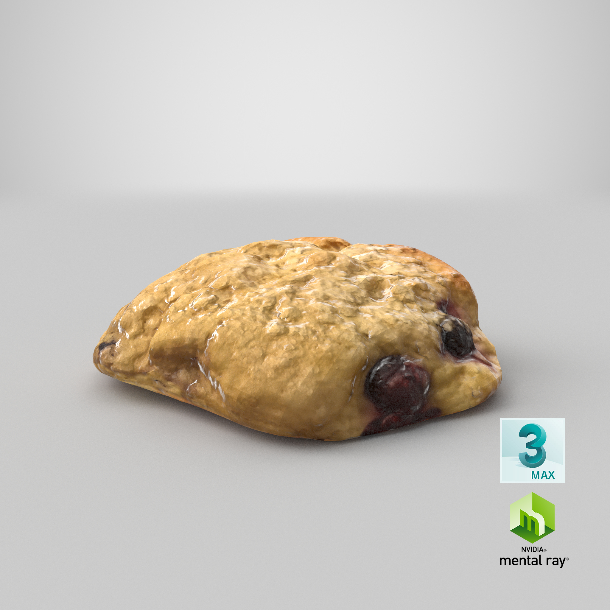3D Irish Cranberry Scone model - TurboSquid 1719735