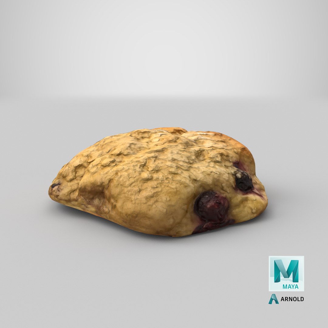 3D Irish Cranberry Scone Model - TurboSquid 1719735