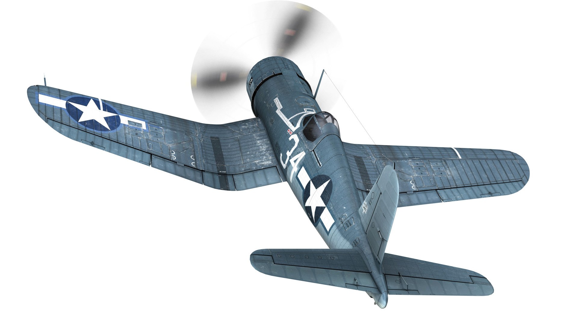 Vought F4U-1A - 34 Model - TurboSquid 2082138