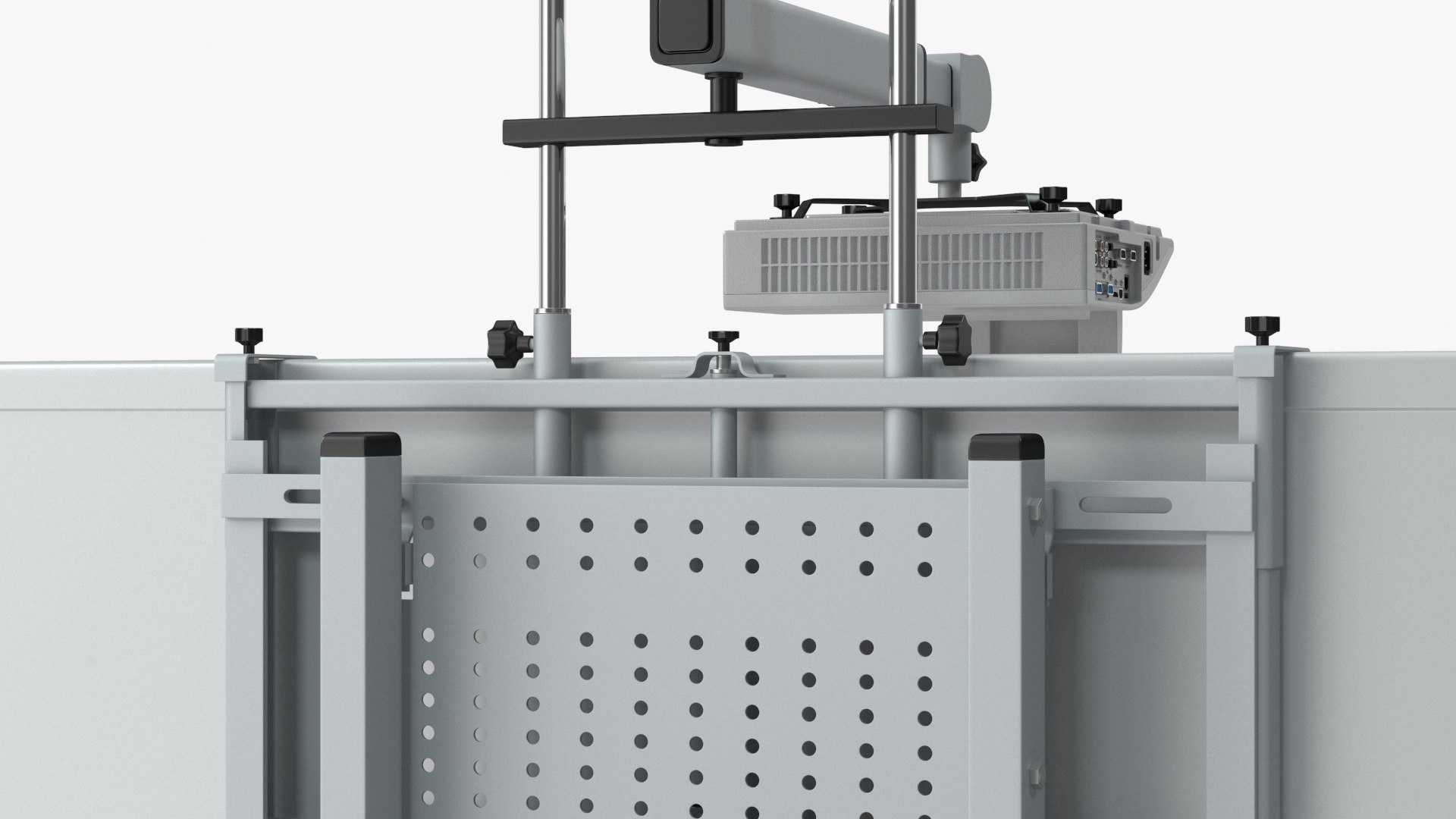 Interactive Whiteboard With Projector 3D Model - TurboSquid 2287192