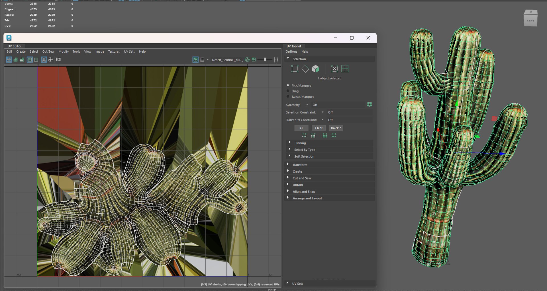 3D Desert Sentinel Realistic Low Poly Cactus 4K PBR Textures Game Ready ...
