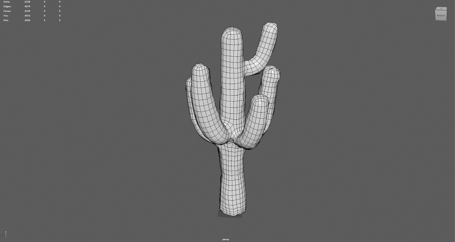 3D Desert Sentinel Realistic Low Poly Cactus 4K PBR Textures Game Ready ...