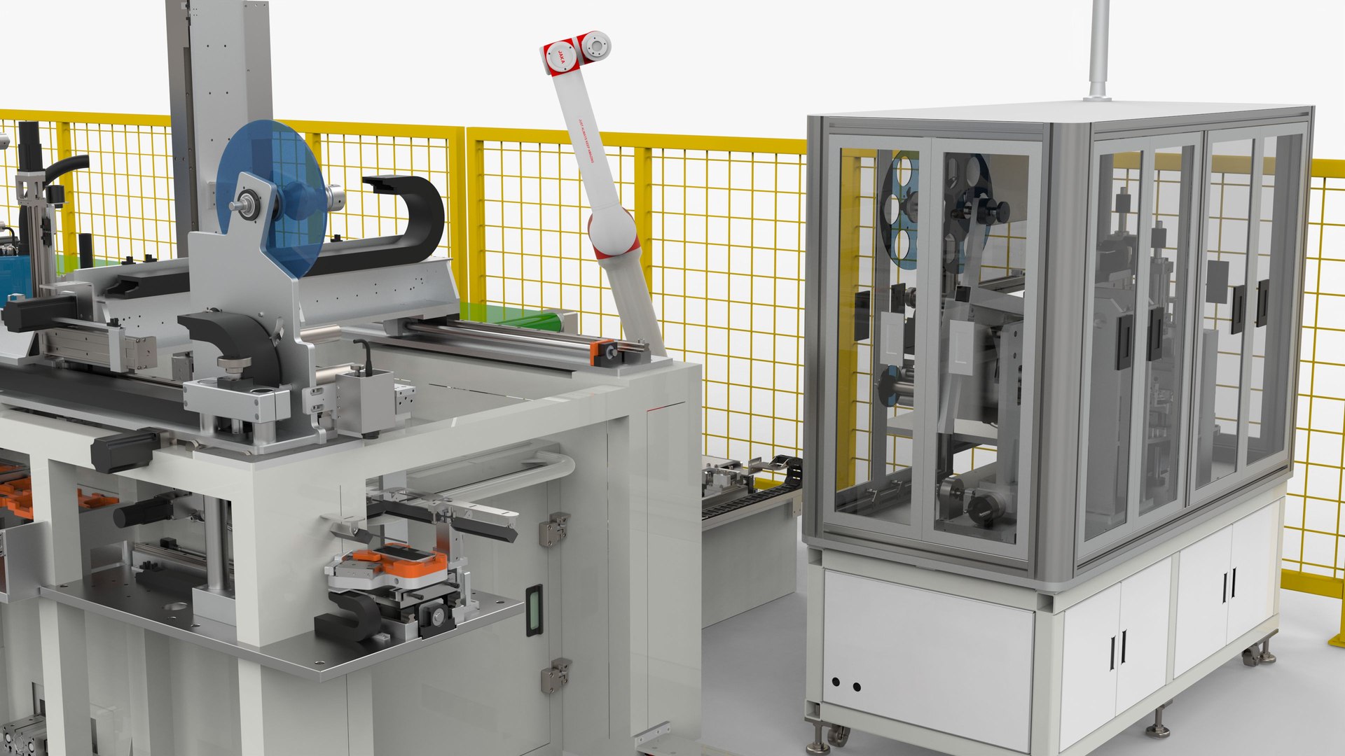 3D Automatic Mobile Phone Film Production Line - TurboSquid 1966906