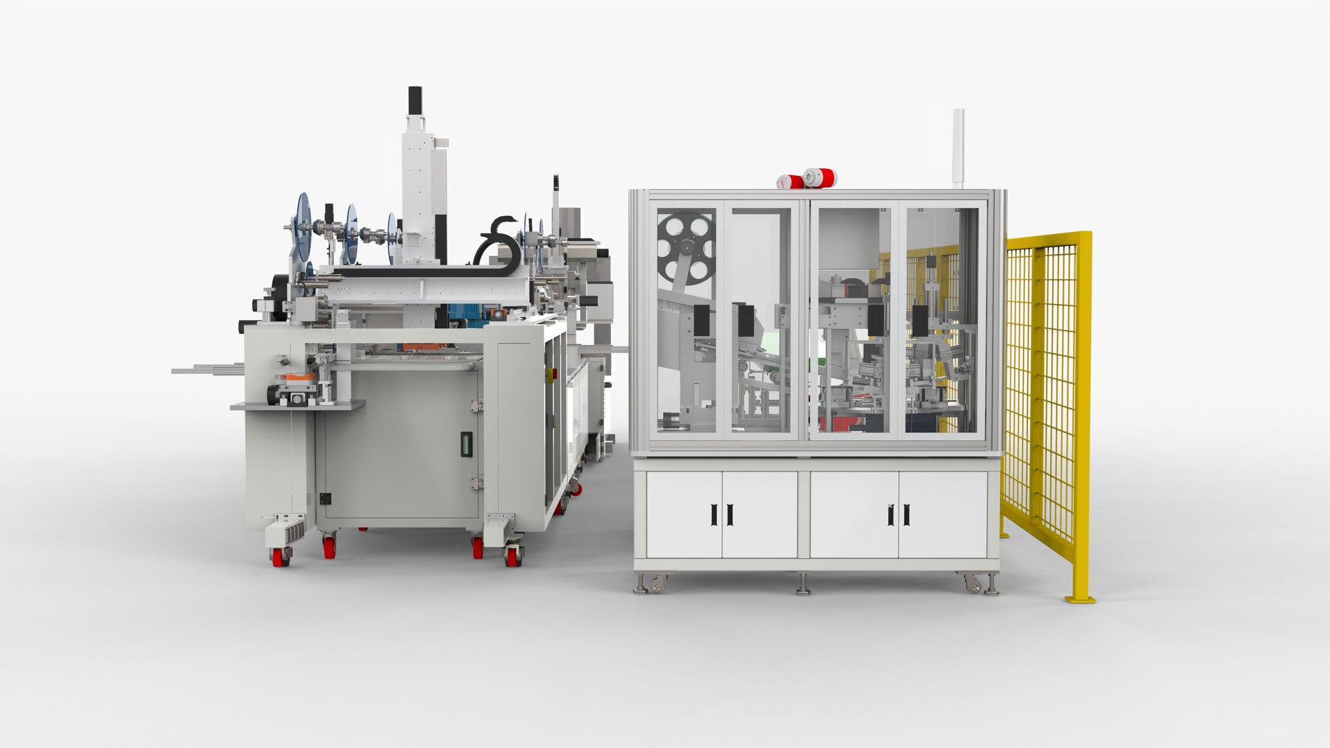 3D Automatic Mobile Phone Film Production Line - TurboSquid 1966906