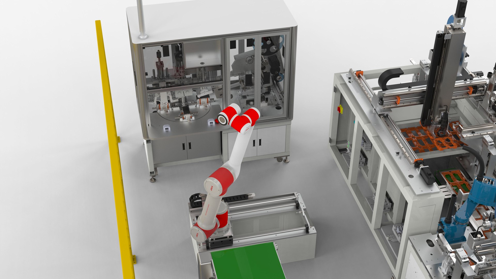 3D Automatic Mobile Phone Film Production Line - TurboSquid 1966906
