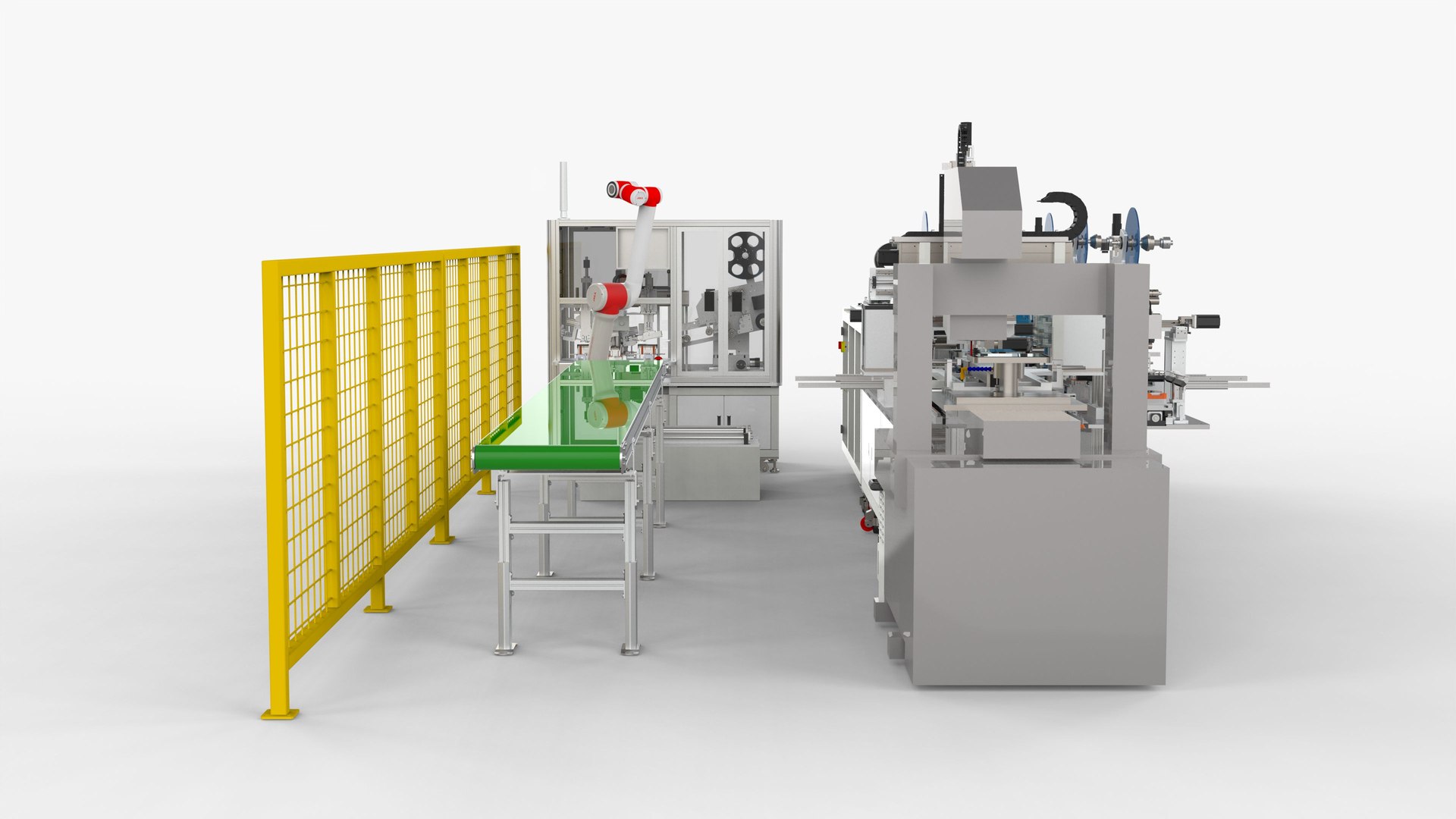 3D Automatic Mobile Phone Film Production Line - TurboSquid 1966906